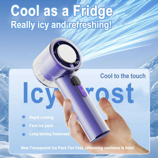 Turbo Handheld Fan with Semiconductor Ice Cooling Plate - 199 Adjustab ...